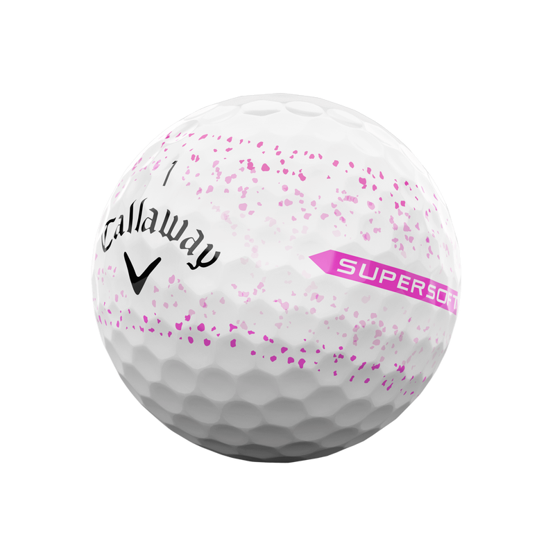 Supersoft Splatter 360 Pink Golf Balls
